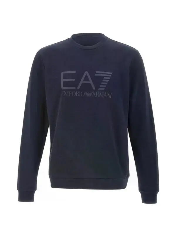 EA7 Core Identity Tonal-logo Sweatshirt - Blue