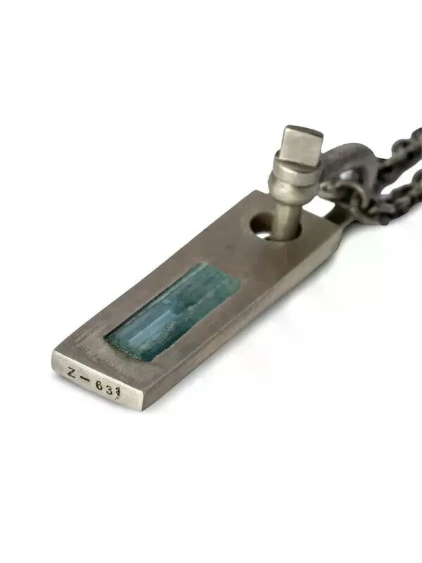PARTS OF FOUR Aquamarine Plate Necklace