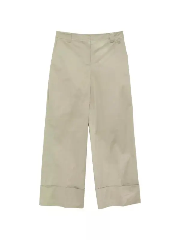 Liu Jo Logo-embroidered Trousers - Neutrals