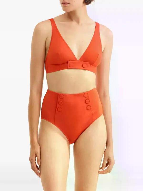 ERES Flaneuse High-waisted Bikini Bottoms - Red