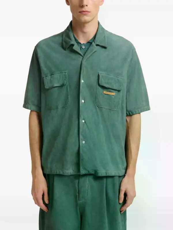 Marni Flap-patch Pocket Lambskin Shirt