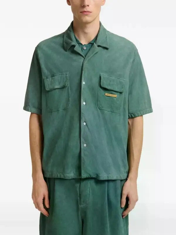 Marni Suede Shirt With Pockets