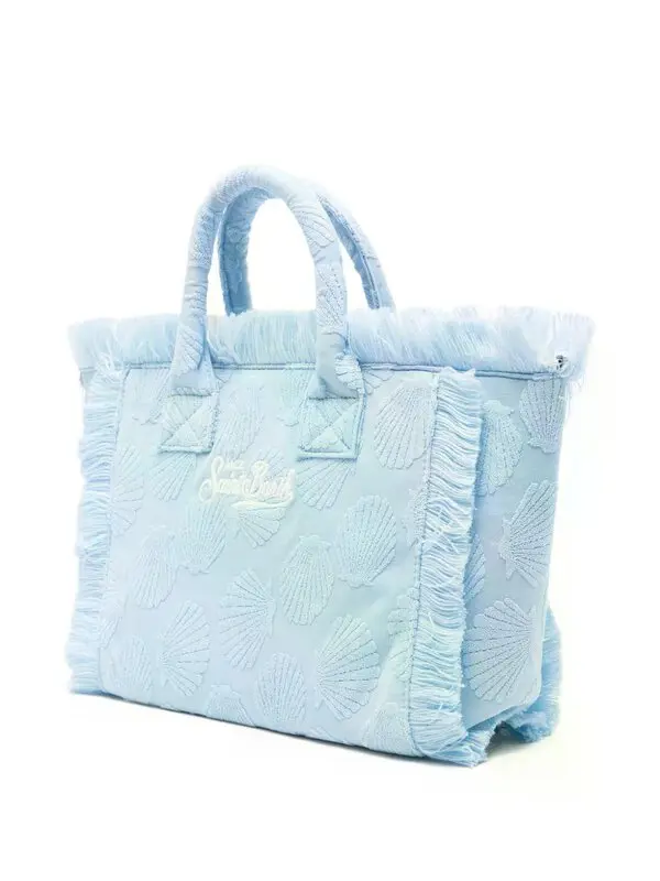 MC2 SAINT BARTH Fringed-trim Tote - Blue