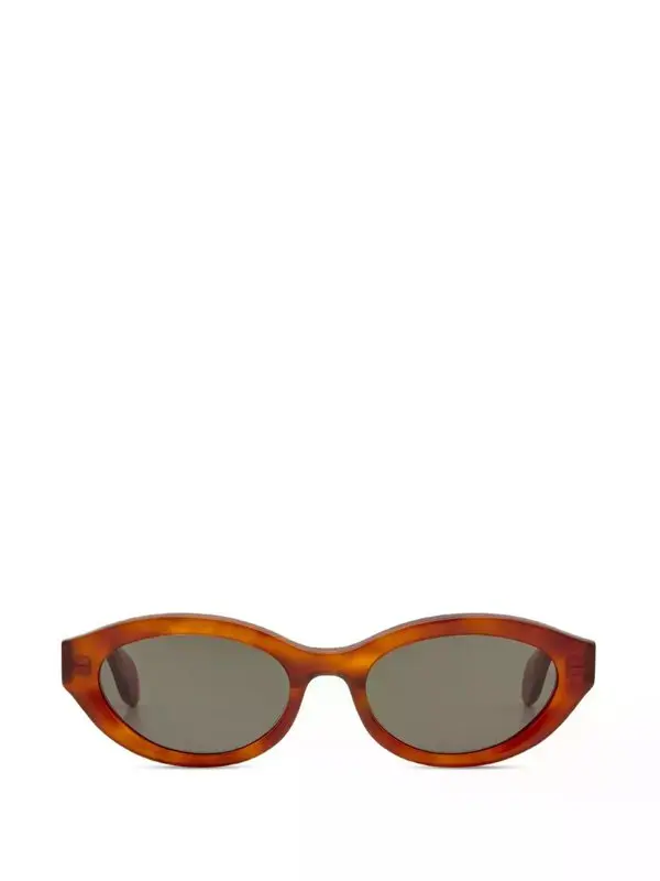 GIGI STUDIOS Mila Oval-frame Sunglasses - Brown