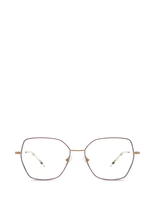 GIGI STUDIOS Kamila Geometric Eyeglasses - Red