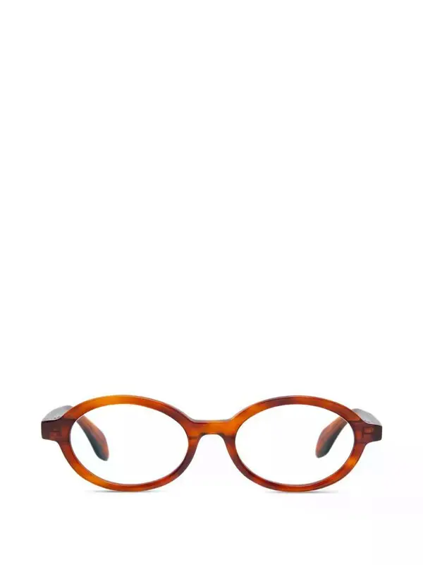 GIGI STUDIOS Cassia Oval-frame Glasses - Brown
