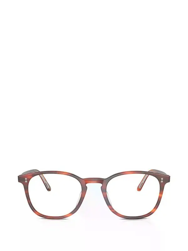 Oliver Spencer Round Frame Eyeglasses - Brown