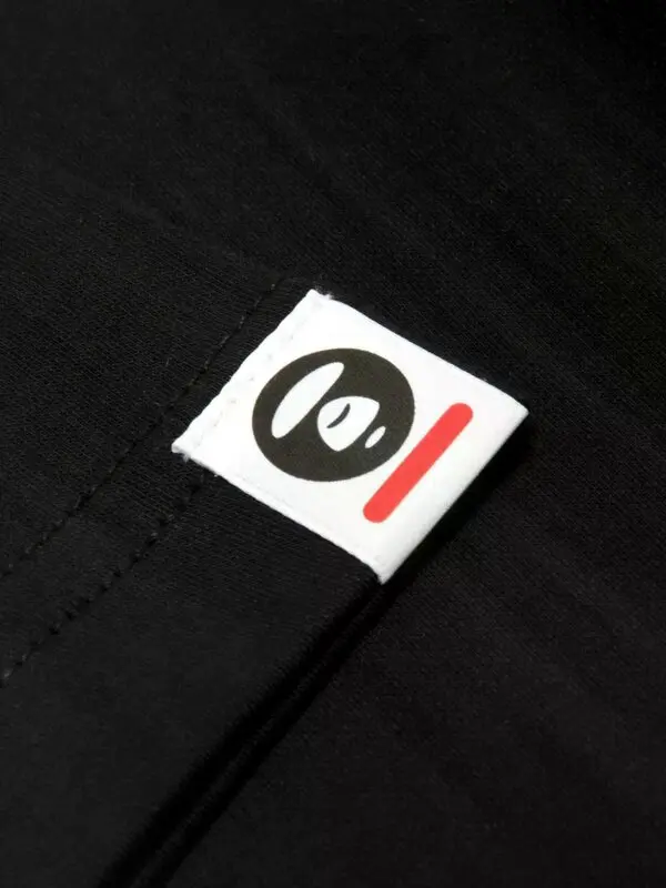 AAPE BY *A BATHING APE Appliqué T-shirt - Black