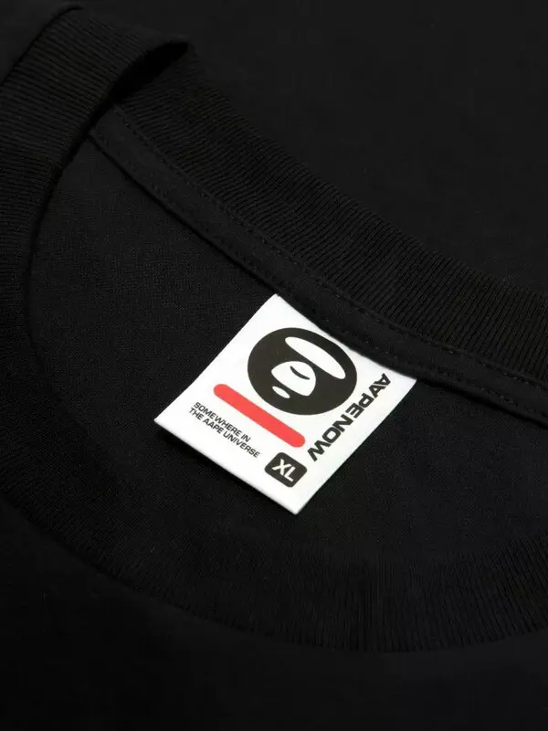 AAPE BY *A BATHING APE Appliqué T-shirt - Black