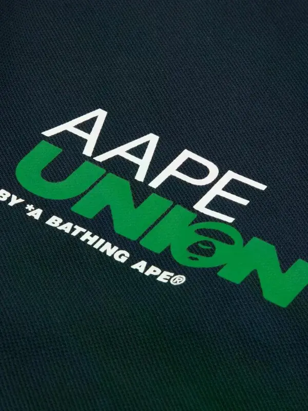 AAPE BY *A BATHING APE Logo Polo Shirt - Black