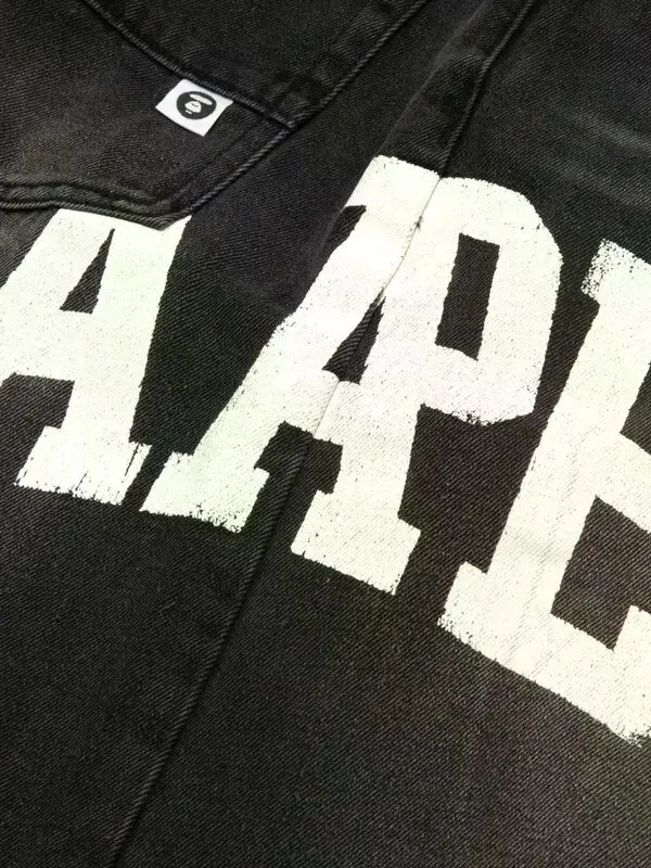 AAPE BY *A BATHING APE Logo-graphic Cotton Shorts