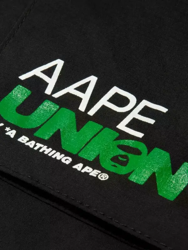 AAPE BY *A BATHING APE Logo Cargo Trousers
