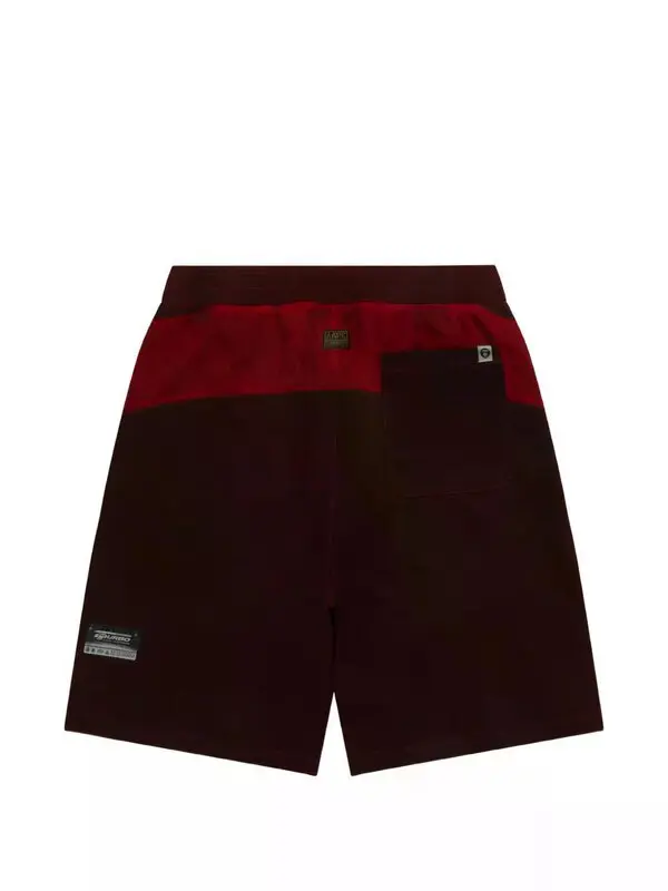 AAPE BY *A BATHING APE Panel Logo Shorts - Red