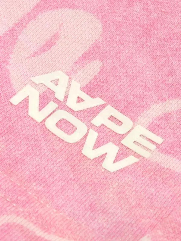 AAPE BY *A BATHING APE Logo Print Shorts - Pink