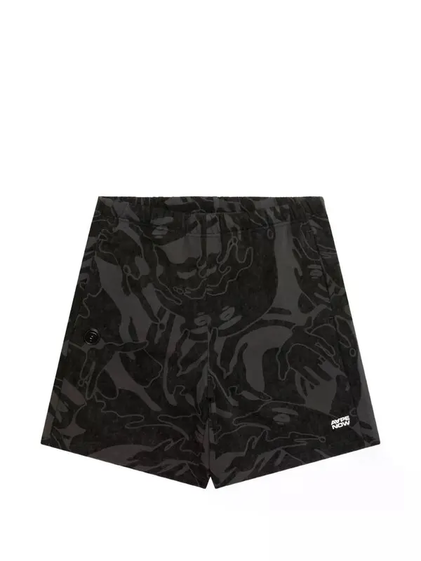 AAPE BY *A BATHING APE Camouflage Shorts - Black