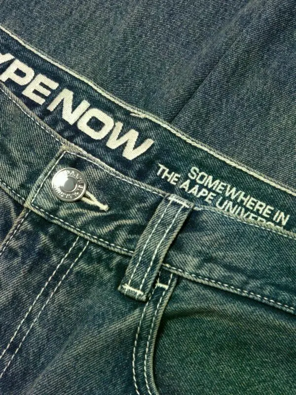 AAPE BY *A BATHING APE Logo Patch Trousers