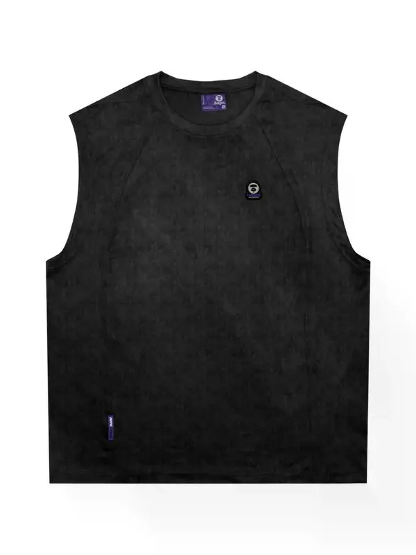 AAPE BY *A BATHING APE Tonal Stitching Vest - Black