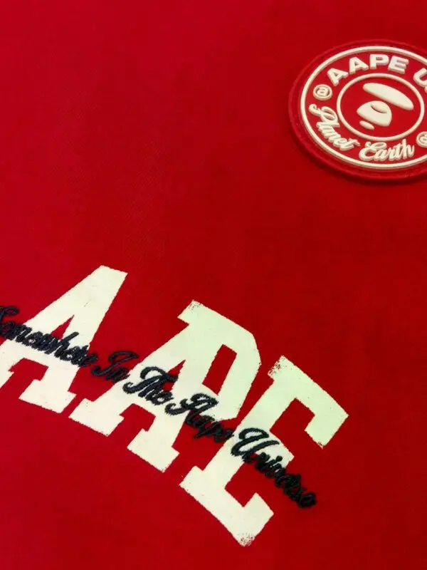 AAPE BY *A BATHING APE Logo-detailing T-shirt - Red