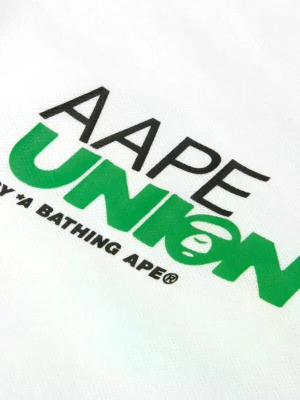 AAPE BY *A BATHING APE Contrast Trim Polo Shirt - White