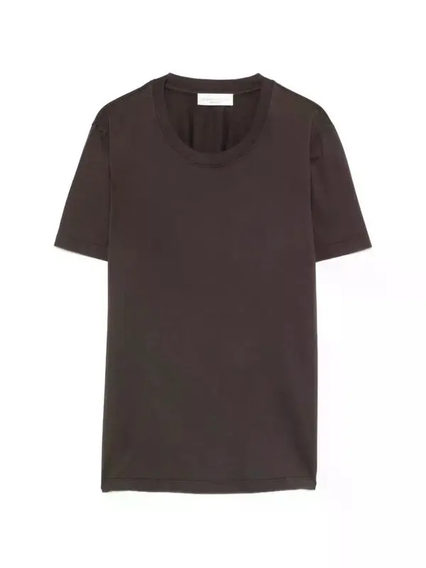 ROBERTO COLLINA Crew-neck T-shirt - Brown