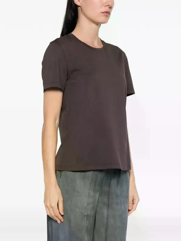 ROBERTO COLLINA Crew-neck T-shirt - Brown