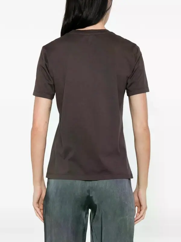 ROBERTO COLLINA Crew-neck T-shirt - Brown