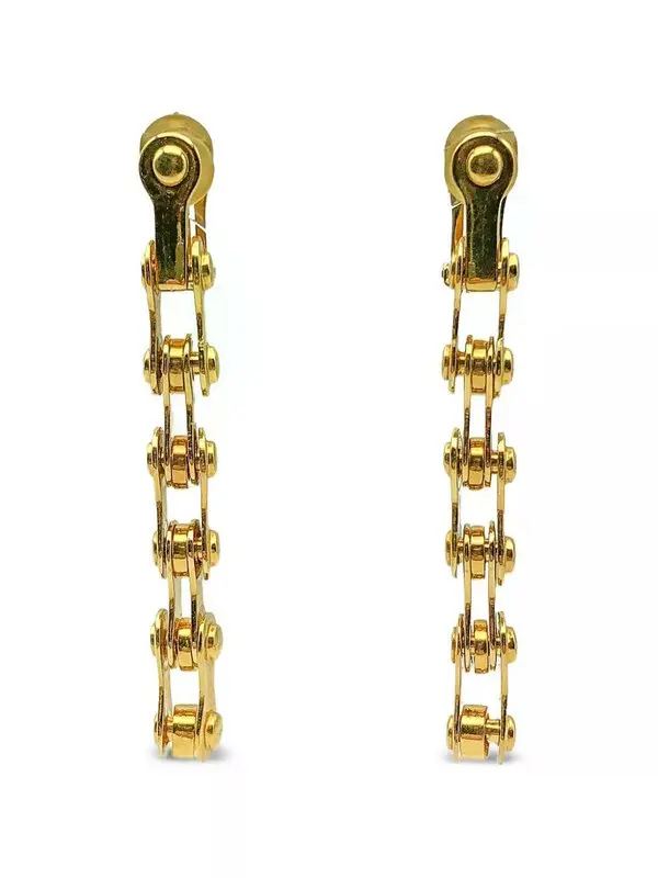 Dior 2000 Chain Earrings - Gold