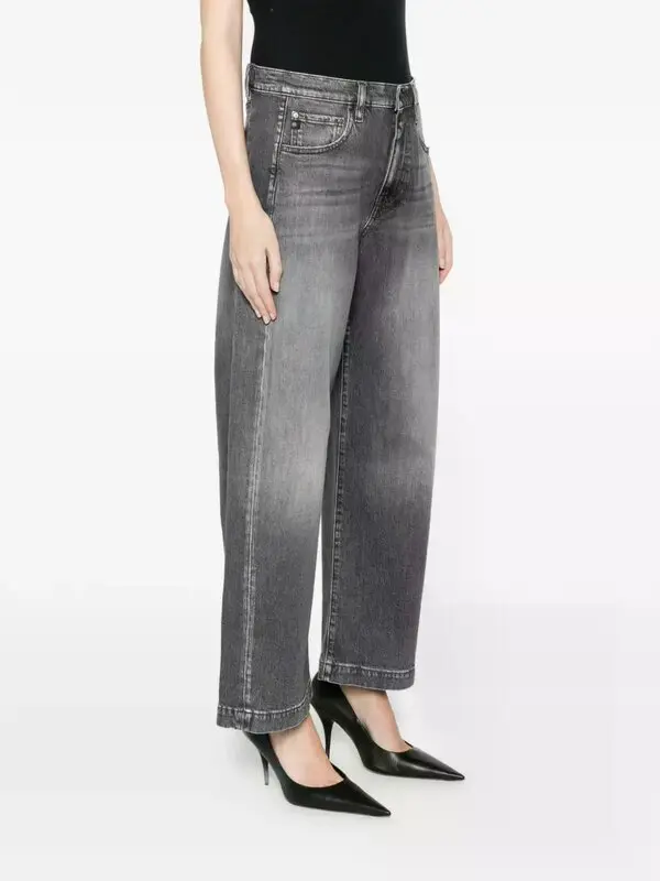 Ag Hattie Logo-patch Jeans - Grey