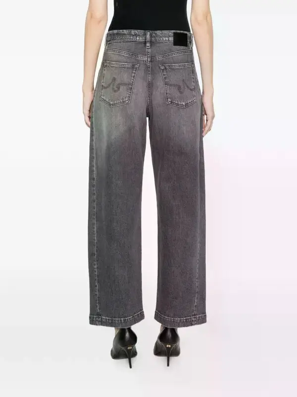 Ag Hattie Logo-patch Jeans - Grey