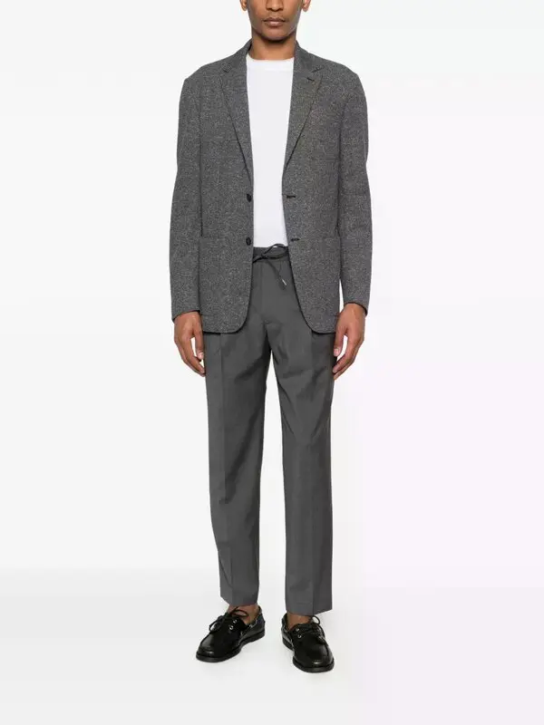 BRIGLIA 1949 Drawstring Pleated Trousers - Grey