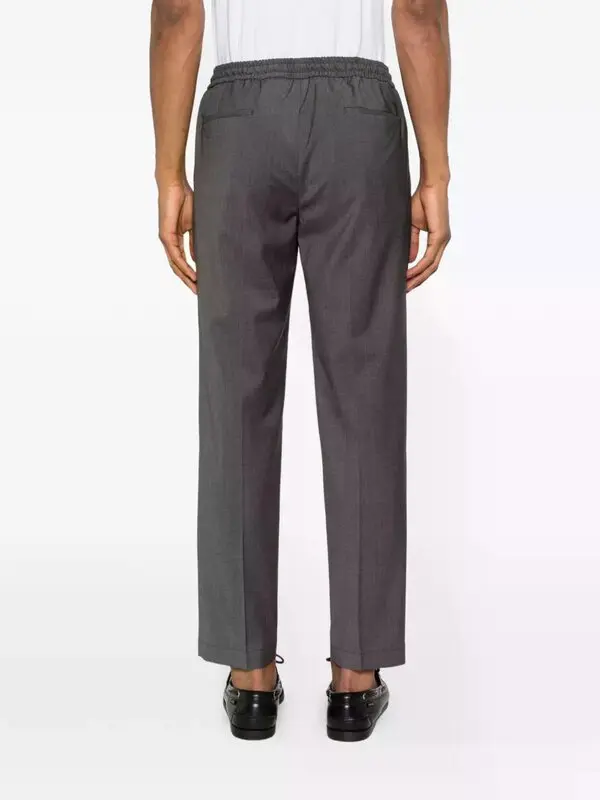 BRIGLIA 1949 Drawstring Pleated Trousers - Grey