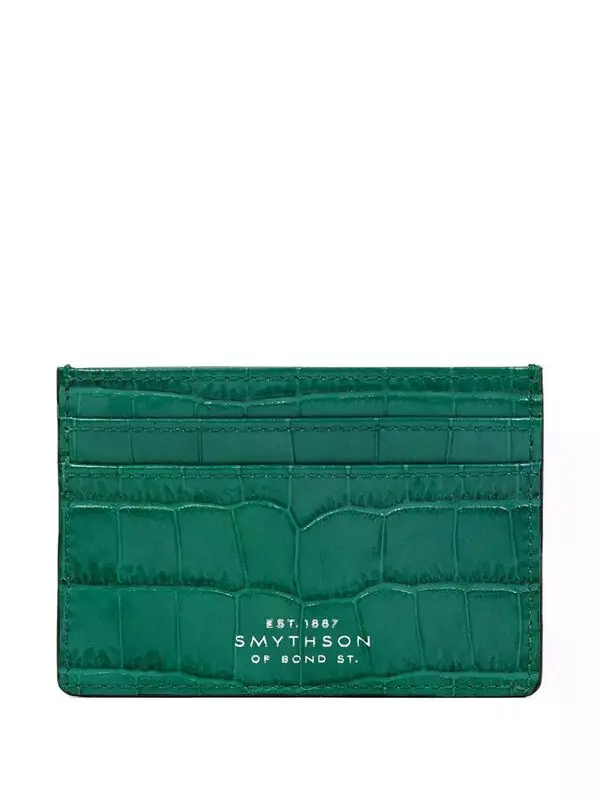 Smythson Mara Card Holder - Green
