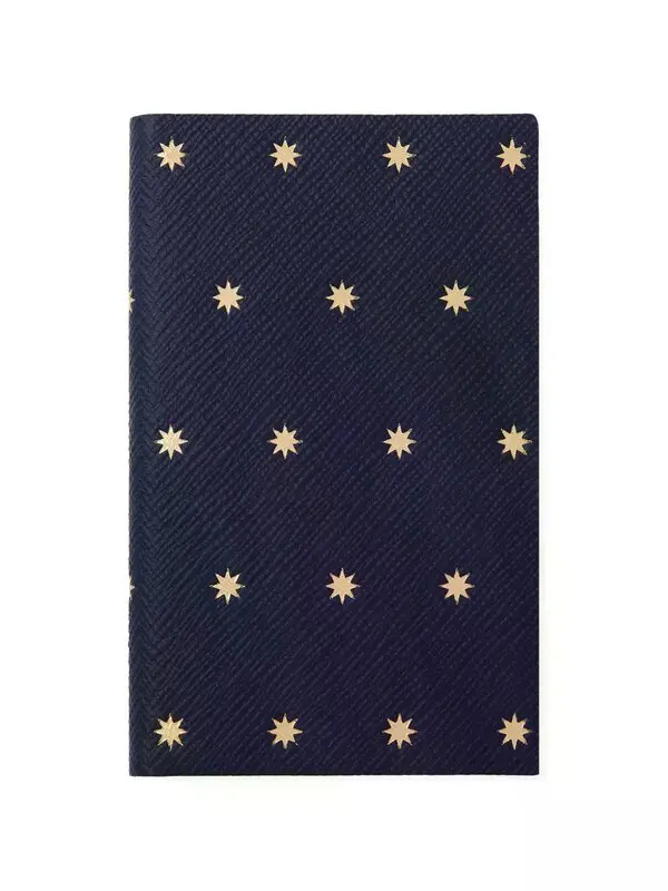 Smythson Stars Panama Notebook - Blue