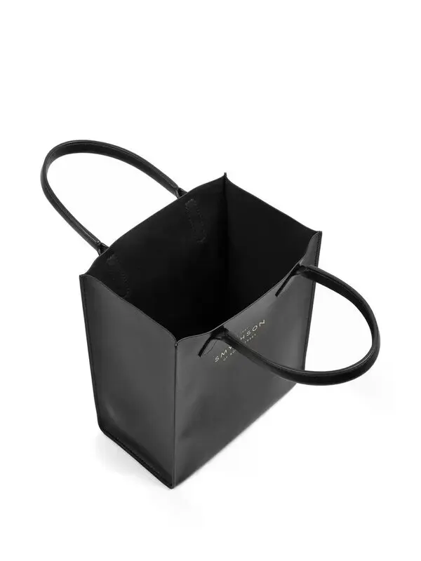 Smythson Mini Kingly Tote Bag - Black