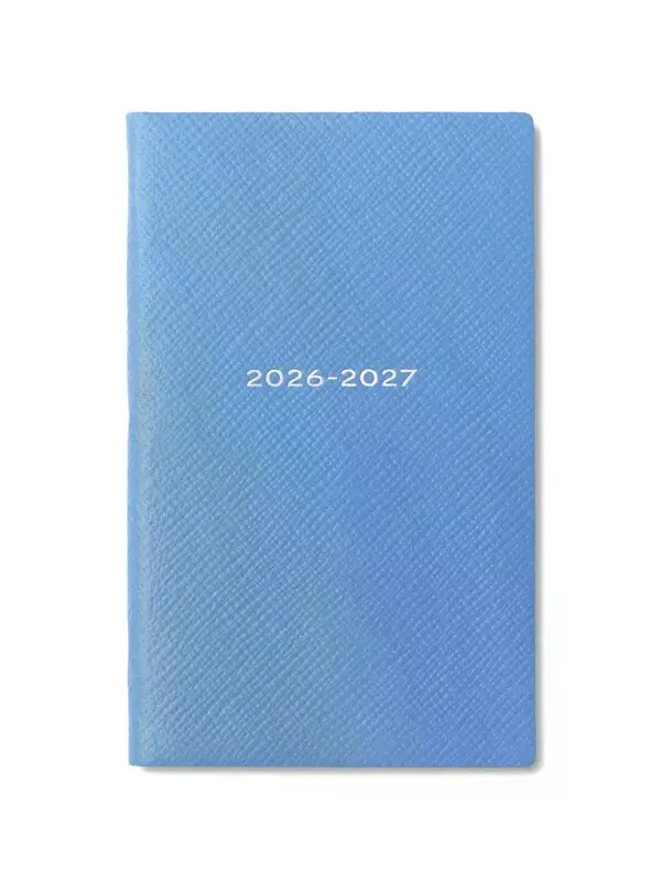 Smythson 2026 2027 Panama Weekly Diary - Blue
