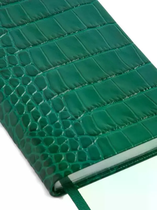 Smythson Panama Mara Notebook - Green