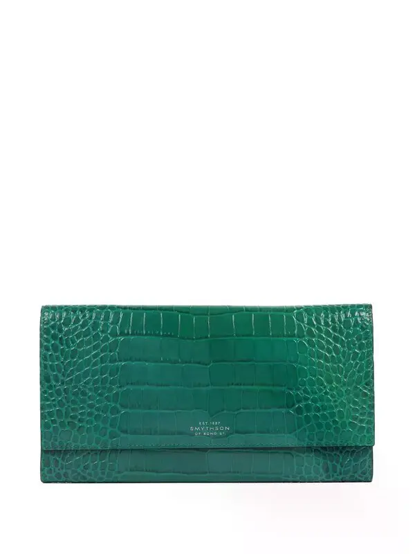 Smythson Marshall Mara Travel Wallet - Green