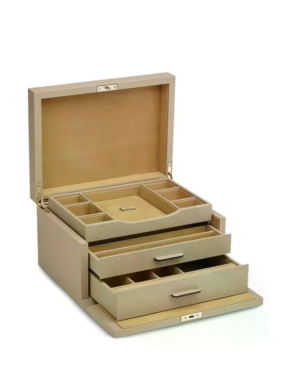 Smythson Panama Jewellery Box - Neutrals