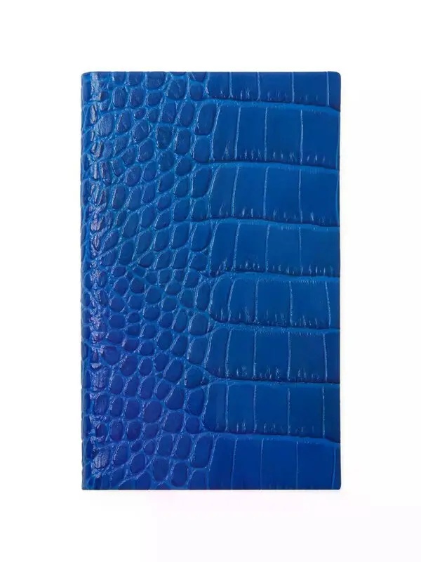 Smythson Mara Panama Notebook - Blue