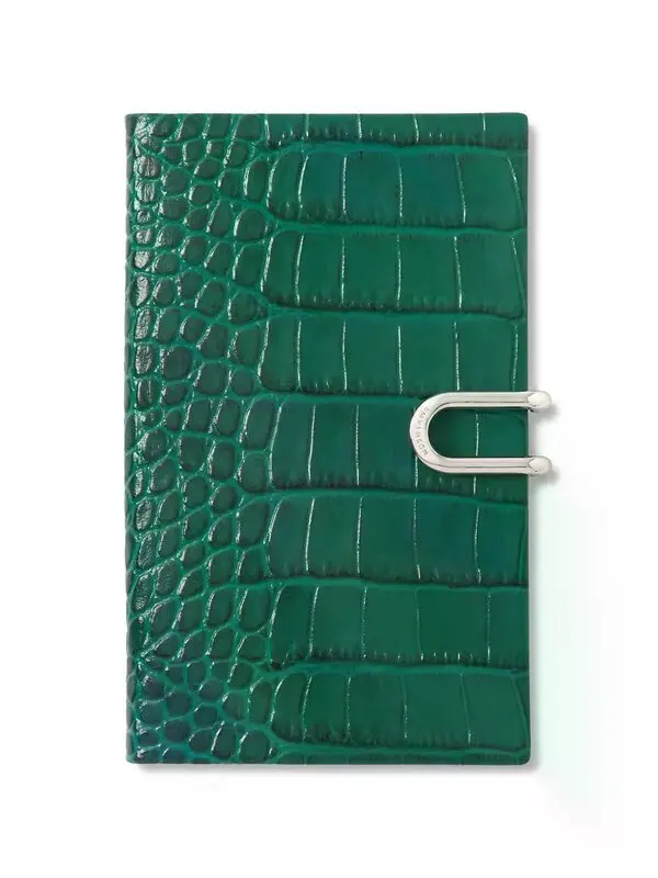 Smythson 2026-2027 Panama Crocodile-embossed Planner - Green