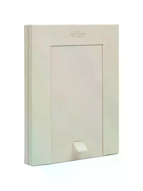 Smythson Leather Photo Frame - White