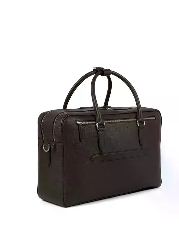 Smythson 48-hour Ludlow Zip Holdall Bag - Brown