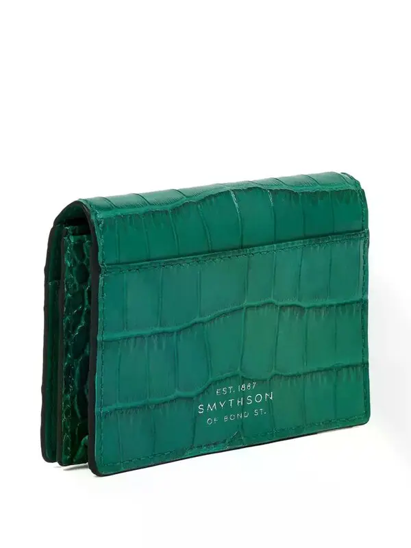 Smythson Mara Cardholder - Green