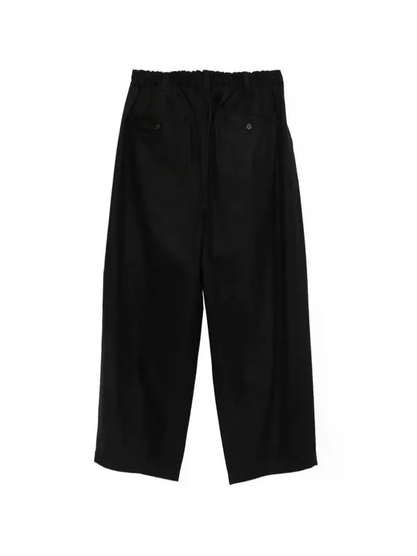 Comme Des Garçons Elasticated-waistband Trousers - Black