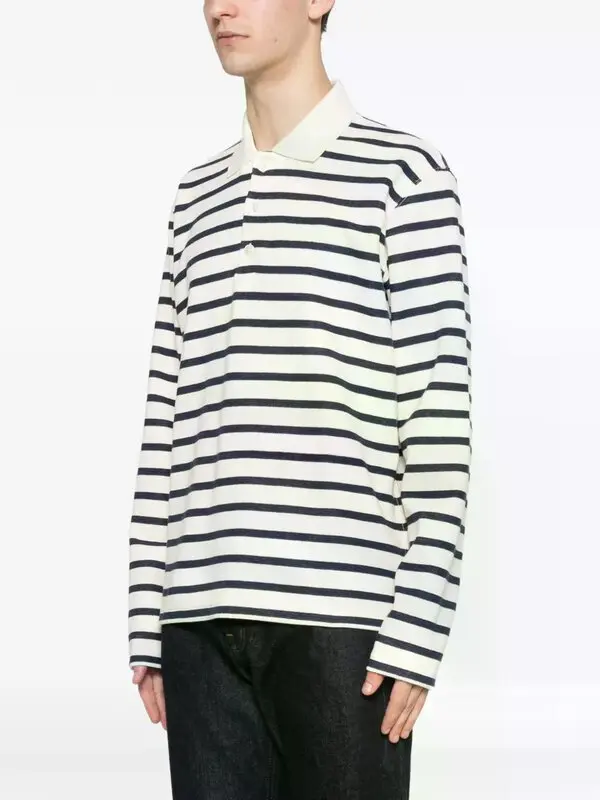 Junya Watanabe Striped Polo Shirt - Neutrals
