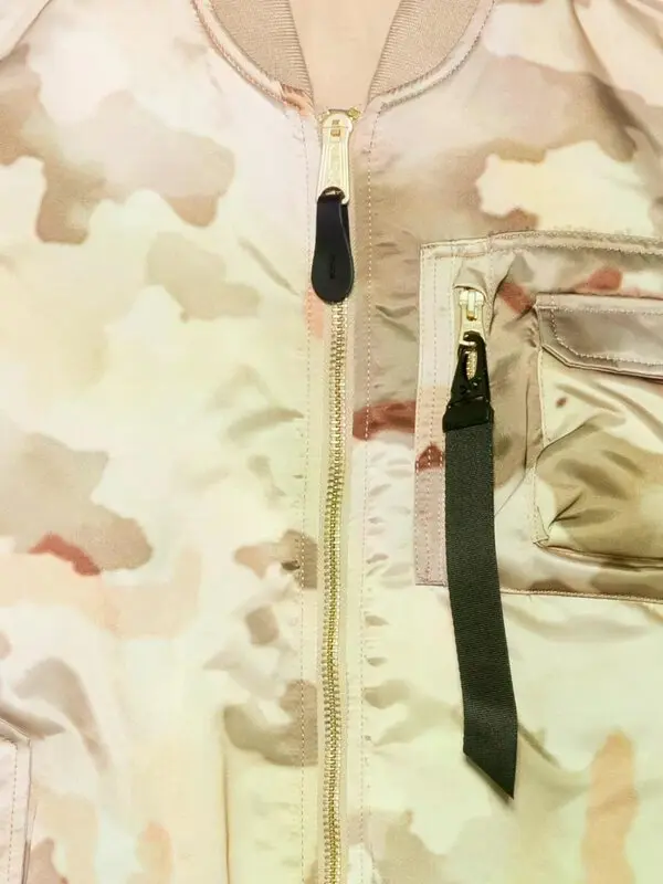 Alpha Industries Ma-1 Camouflage-print Gilet - Neutrals