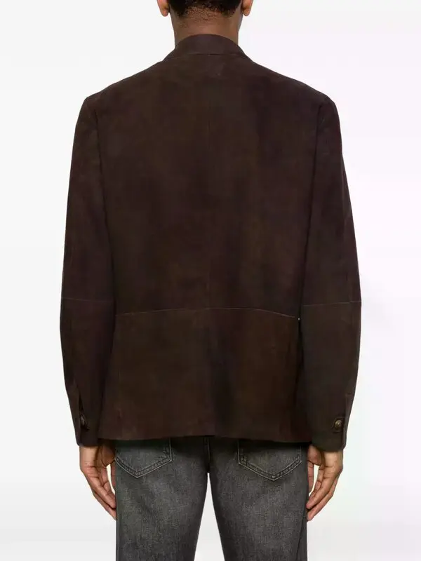Canali Button Suede Blazer