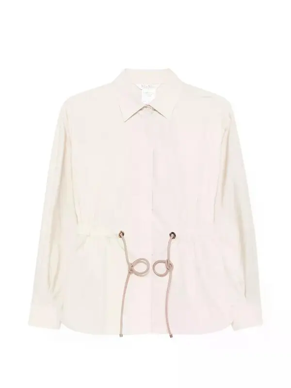 Max Mara Drawstring-waist Shirt - Neutrals