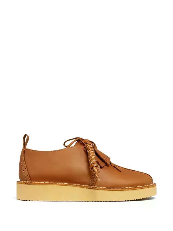 Clarks Lace-up Boots With Logo Detail - Brown