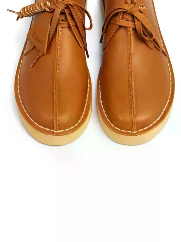 Clarks Lace-up Boots With Logo Detail - Brown